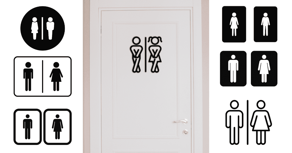 Označbe za stranišče – WC oznaka - Lambr